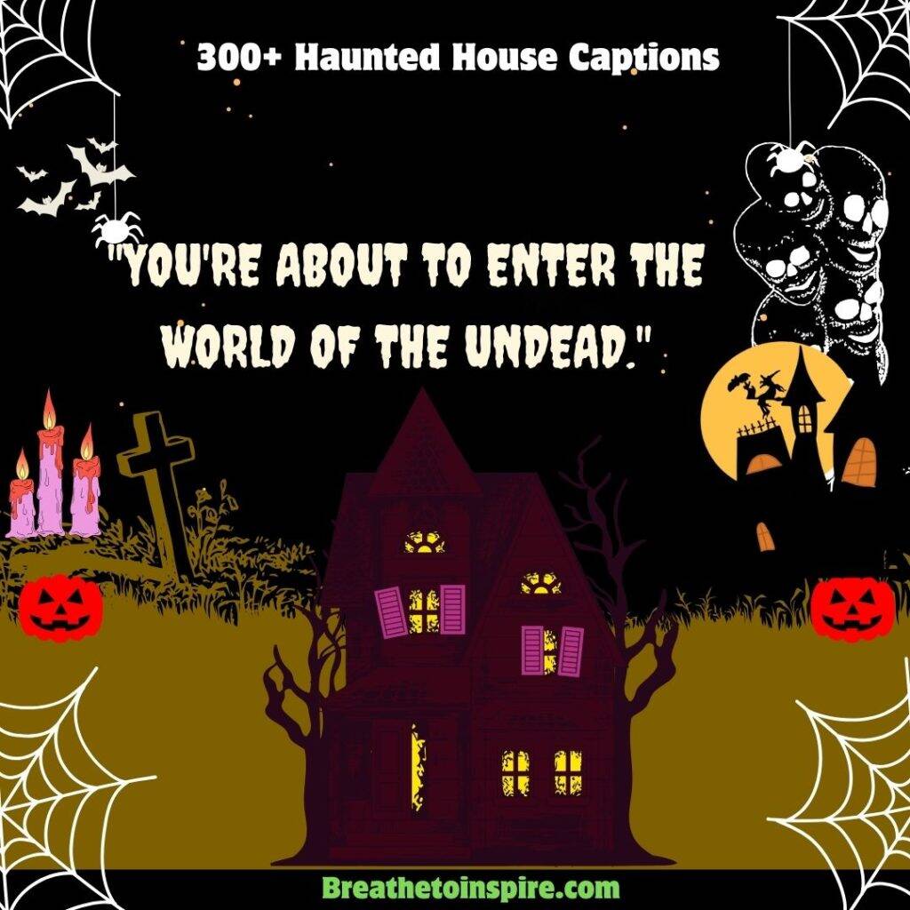 300 Haunted House Captions For Instagram |cute|funny|clever | Scary ...