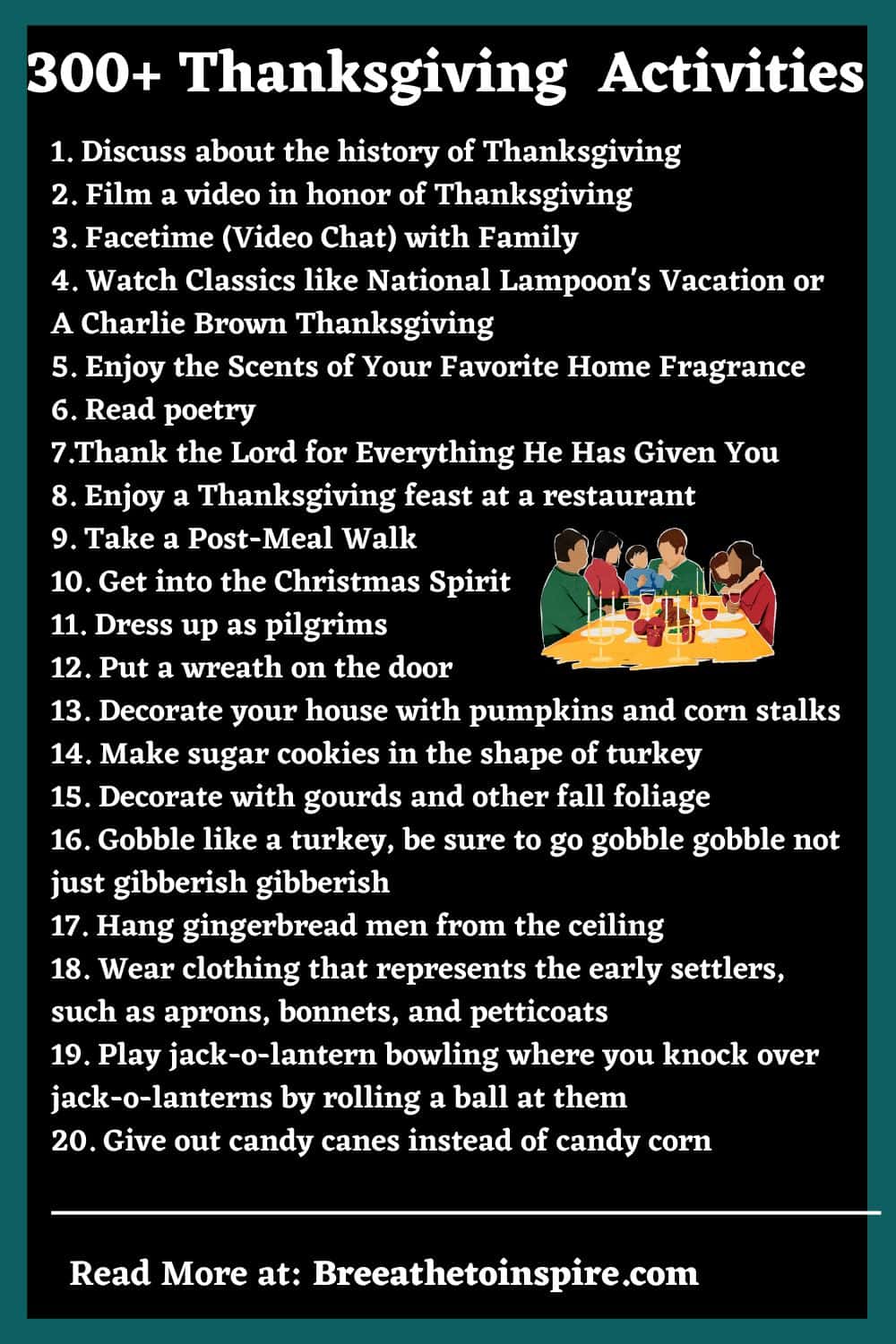 300+ Thanksgiving Activities That Are Sure To Get You In The Holiday ...