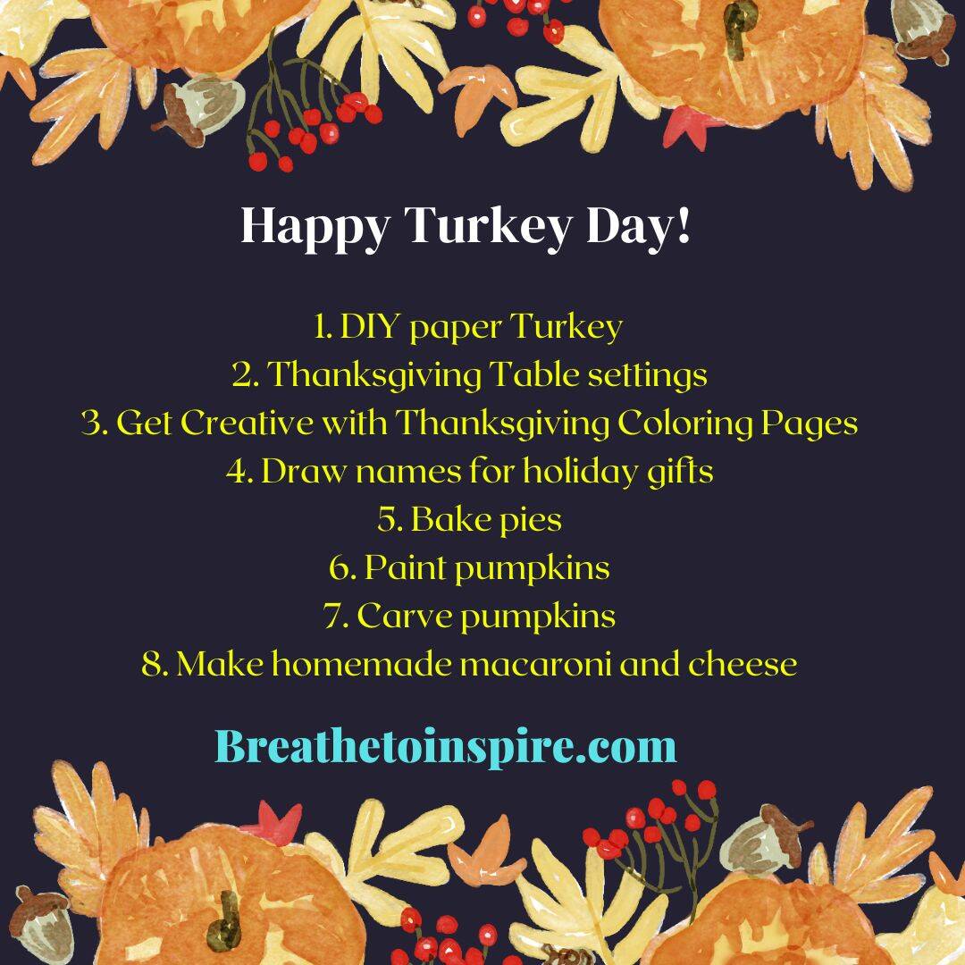 300+ Thanksgiving Activities That Are Sure To Get You In The Holiday ...
