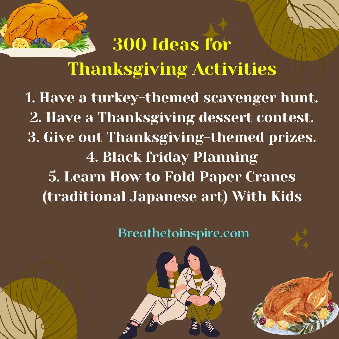 300+ Thanksgiving Activities That Are Sure To Get You In The Holiday ...