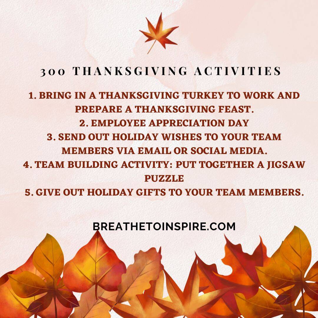 300+ Thanksgiving Activities That Are Sure To Get You In The Holiday ...