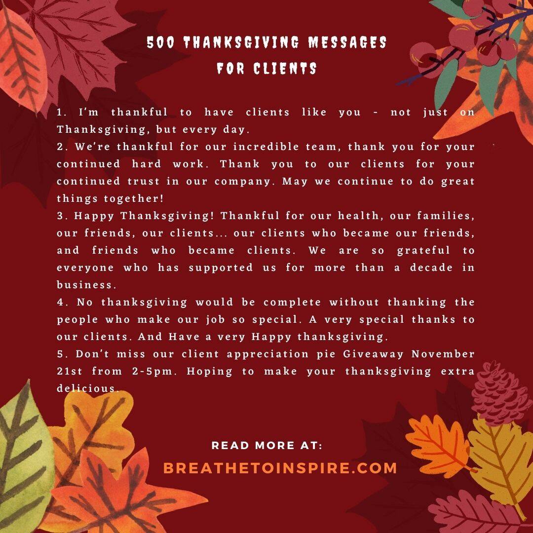 500 Thanksgiving Messages (For Friends, Family, Business, Team, Clients ...