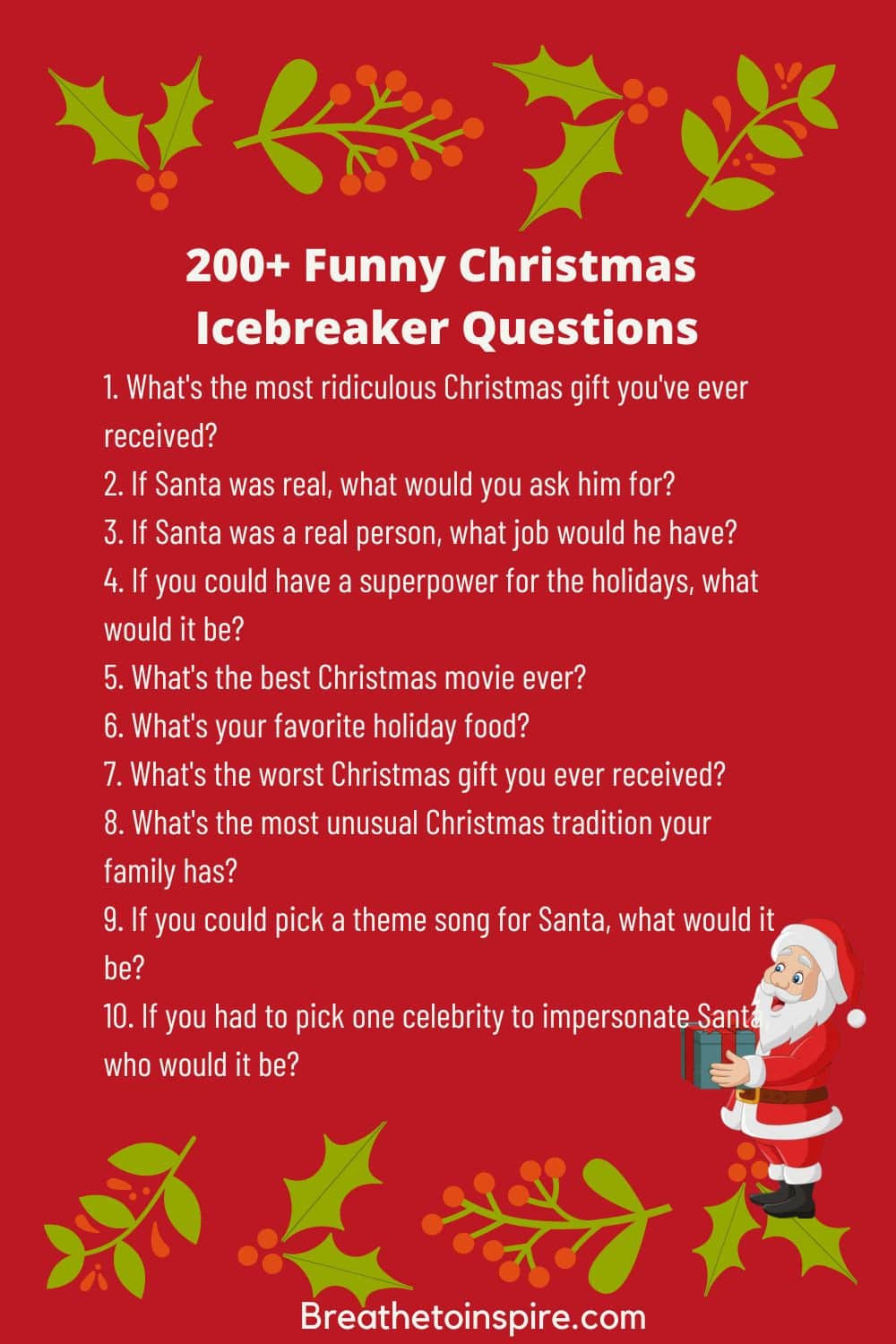 200+ Funny Christmas Questions To Ask 2023 (quiz, Trivia, Icebreakers ...