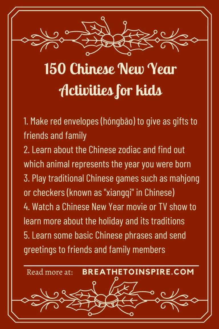 150 Chinese New Year Activities For Kids, Toddlers, Pre K, Kindergarten ...
