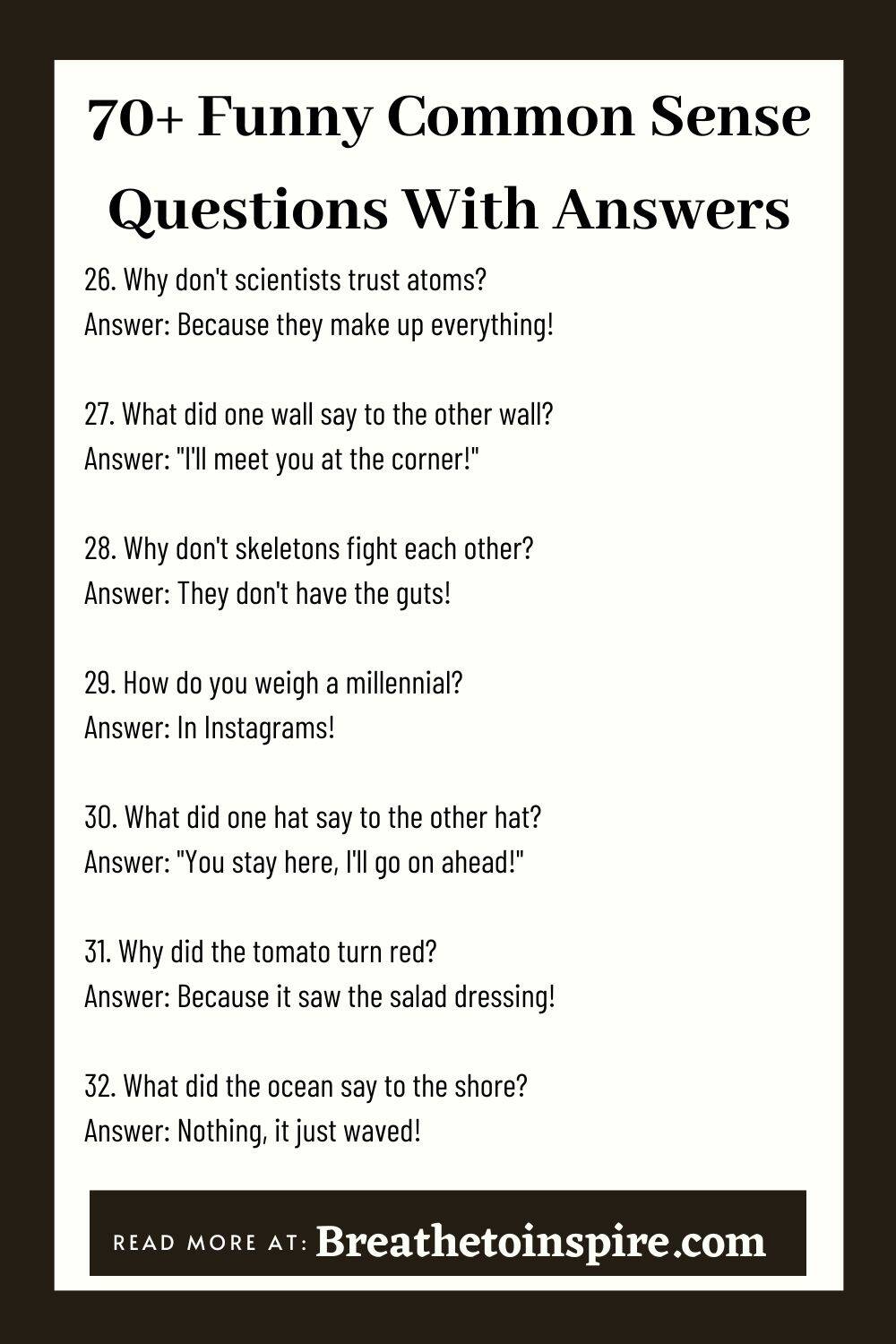 These 79 Funny Common Sense Questions And Answers Will Make You LOL ...