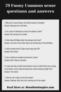 These 79 Funny Common Sense Questions And Answers Will Make You LOL ...