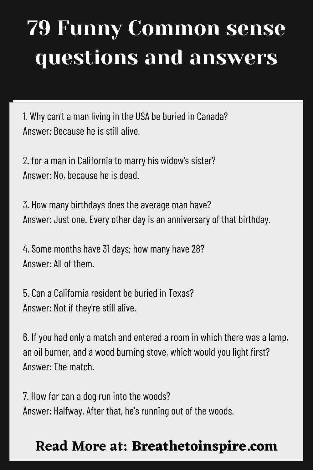 These 79 Funny Common Sense Questions And Answers Will Make You LOL ...