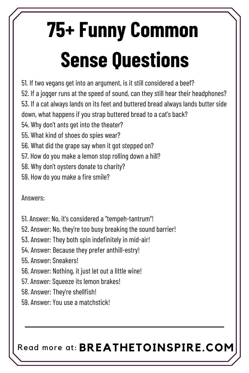 These 79 Funny Common Sense Questions And Answers Will Make You LOL ...