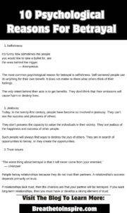 10 Psychological Reasons For Betrayal In Every Relationship - Breathe ...